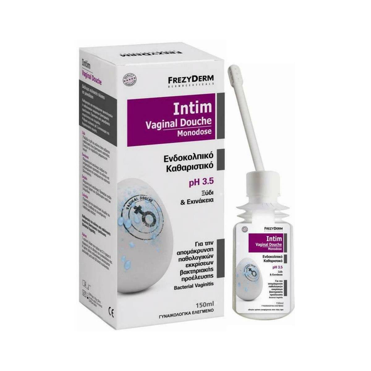 Frezyderm Intim Vaginal Douche Monodose με Ξύδι & Εχινάκεια pH 3.5 Υγρό ...