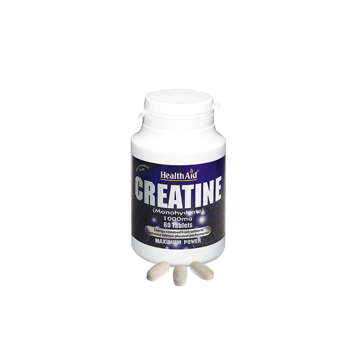 Health Aid Creatine 1000mg 60 ταμπλέτες - Pharmacity
