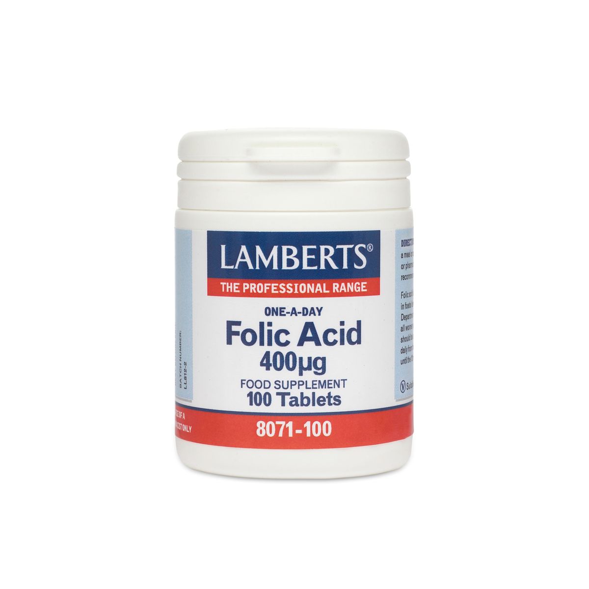 Lamberts One-A-Day Folic Acid 400mg 100 ταμπλέτες - Pharmacity