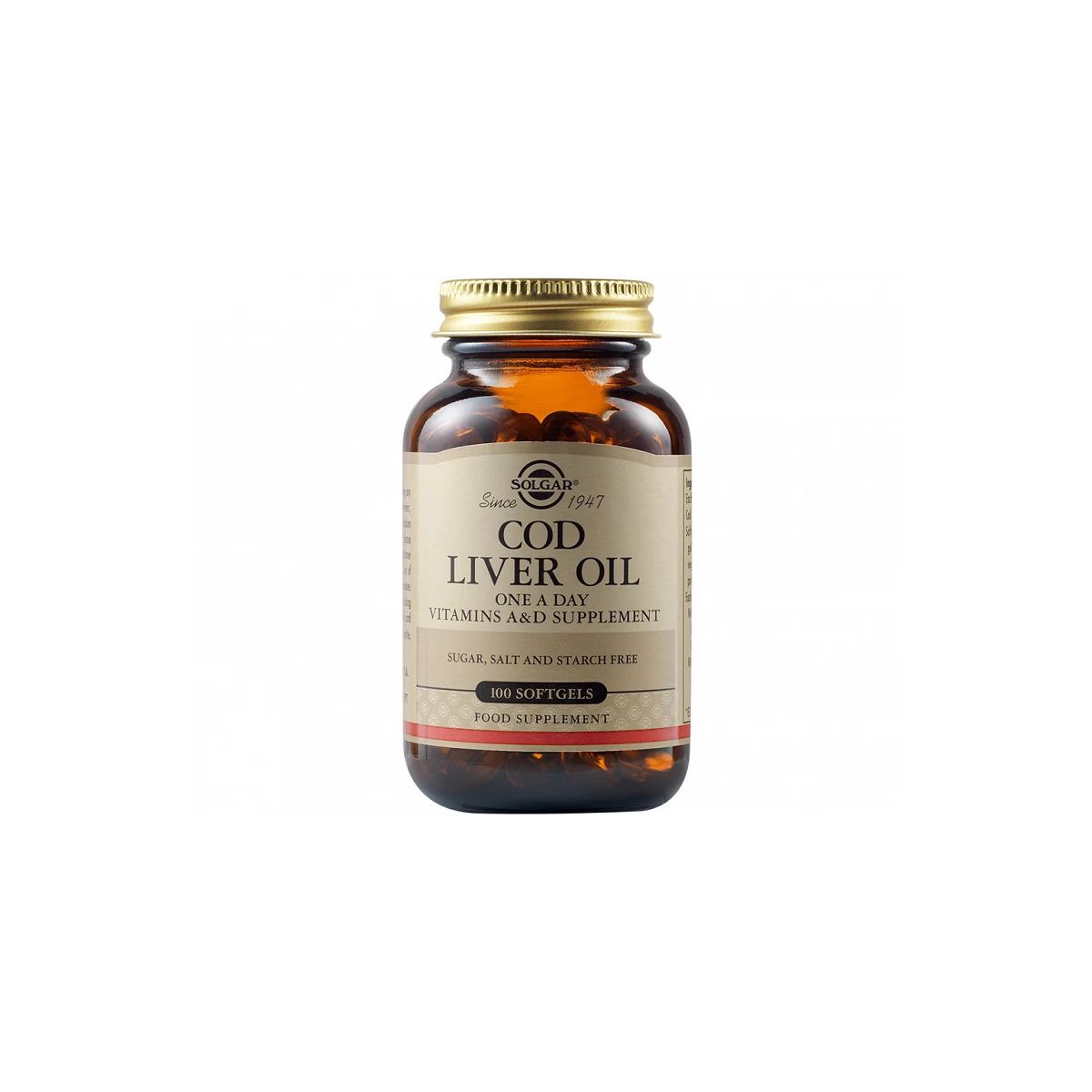 Solgar Cod Liver Oil Μουρουνέλαιο 100 μαλακές κάψουλες - Pharmacity
