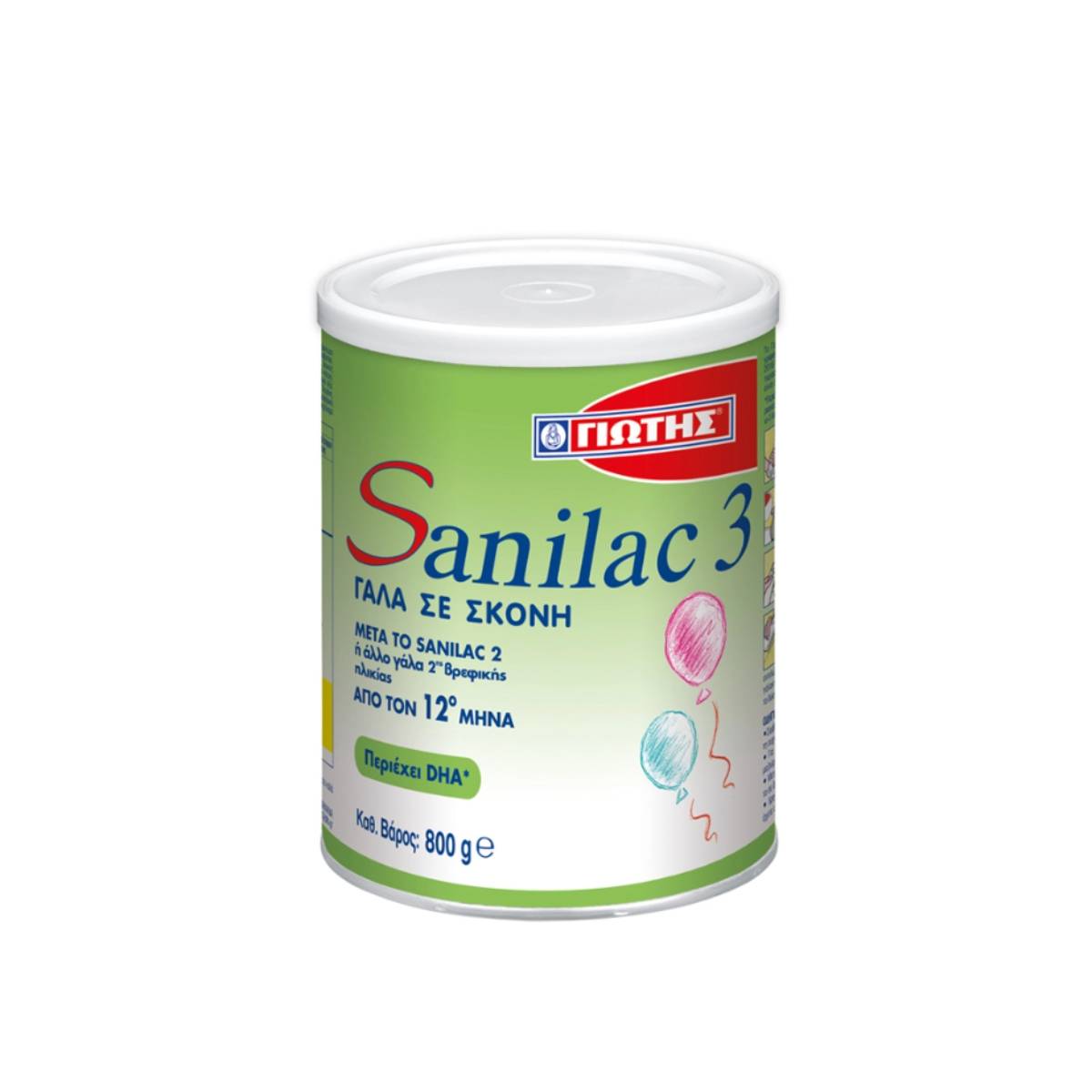 Γιώτης Γάλα σε Σκόνη Sanilac 3 12m+ 800gr - Pharmacity