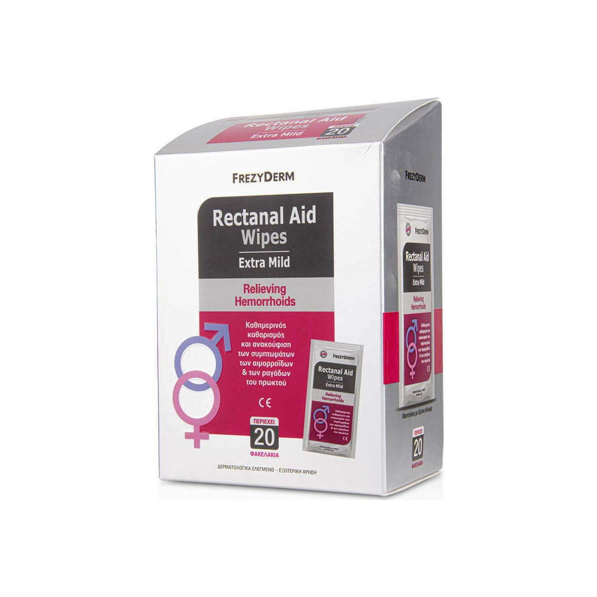 Frezyderm Rectanal Aid Μαντηλάκια Extra Mild για Αιμορροΐδες 20τμχ ...